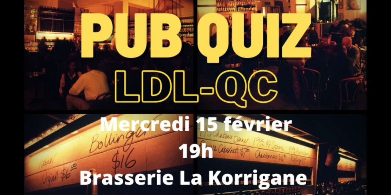 Pub Quiz de la Ligue - Section Québec - Observatoire des profilages
