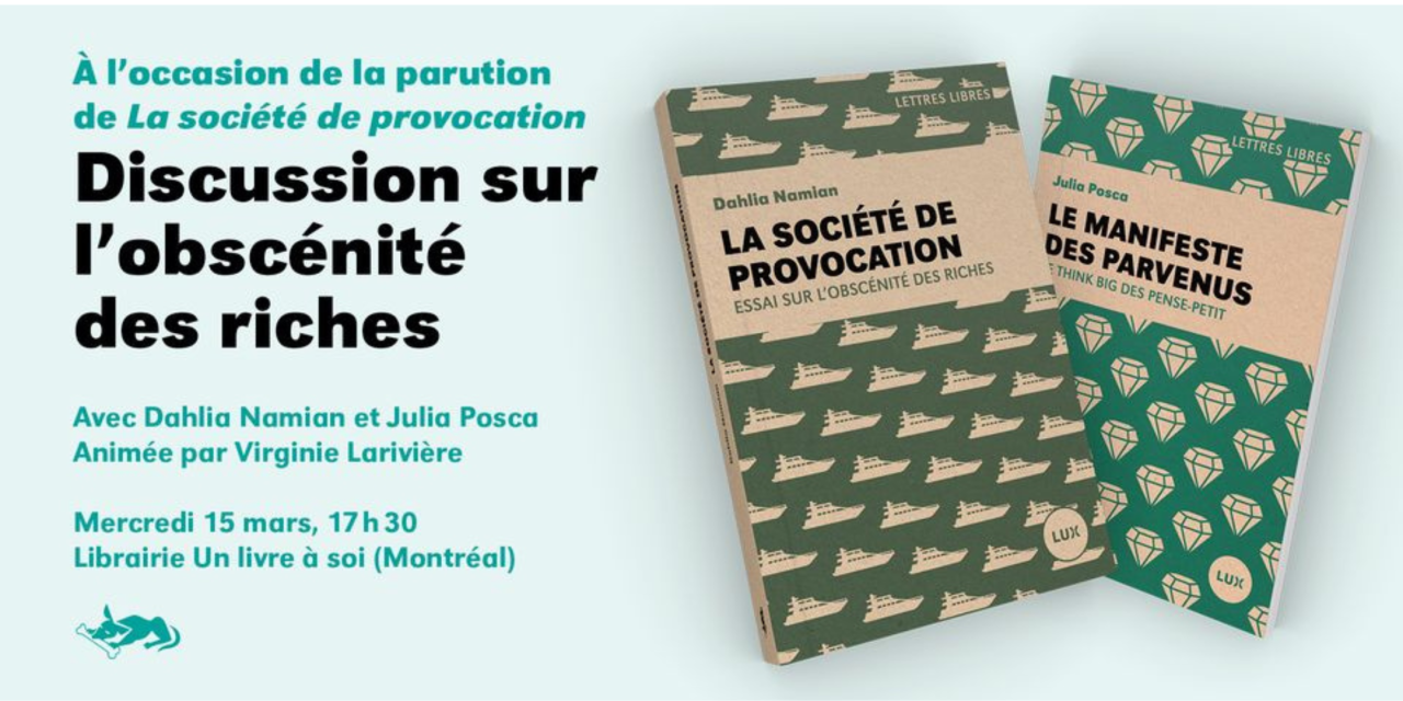Discussion sur l'obscénité des riches│Dahlia Namian et Julia Posca ...